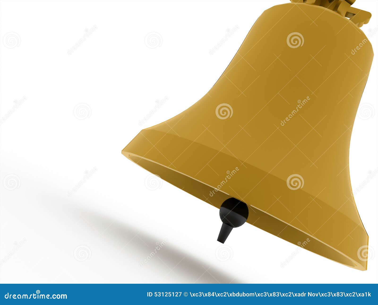 Yellow Bell Concept on White Stock Illustration - Illustration of ...