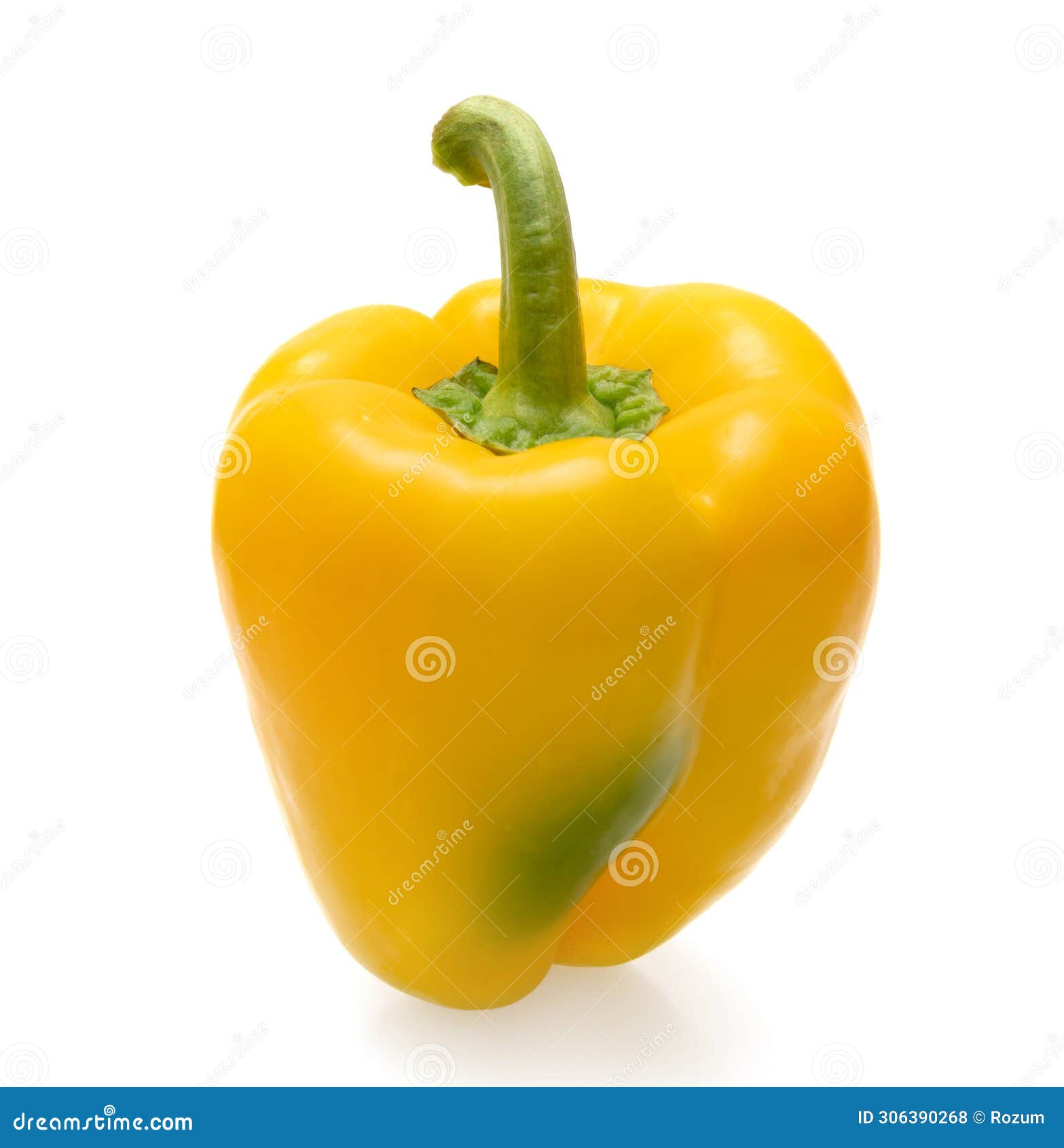 Yellow Bell Pepper Isolated Stock Photo - Image of isolated, eating ...
