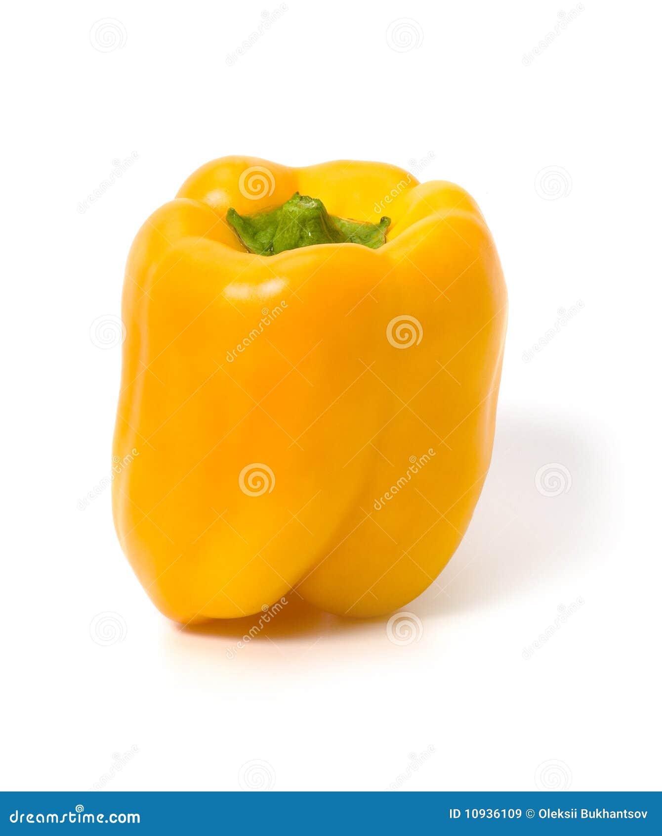 Yellow bellpepper isolated stock image. Image of meal - 10936109