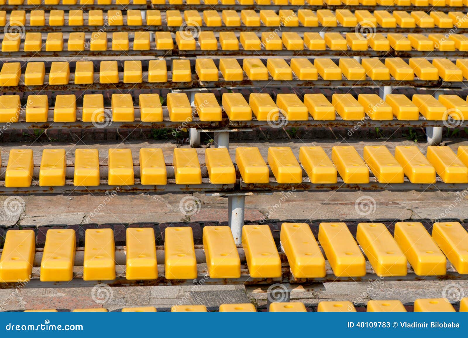 Yellow benches stock image. Image of bench, city, seat - 40109783