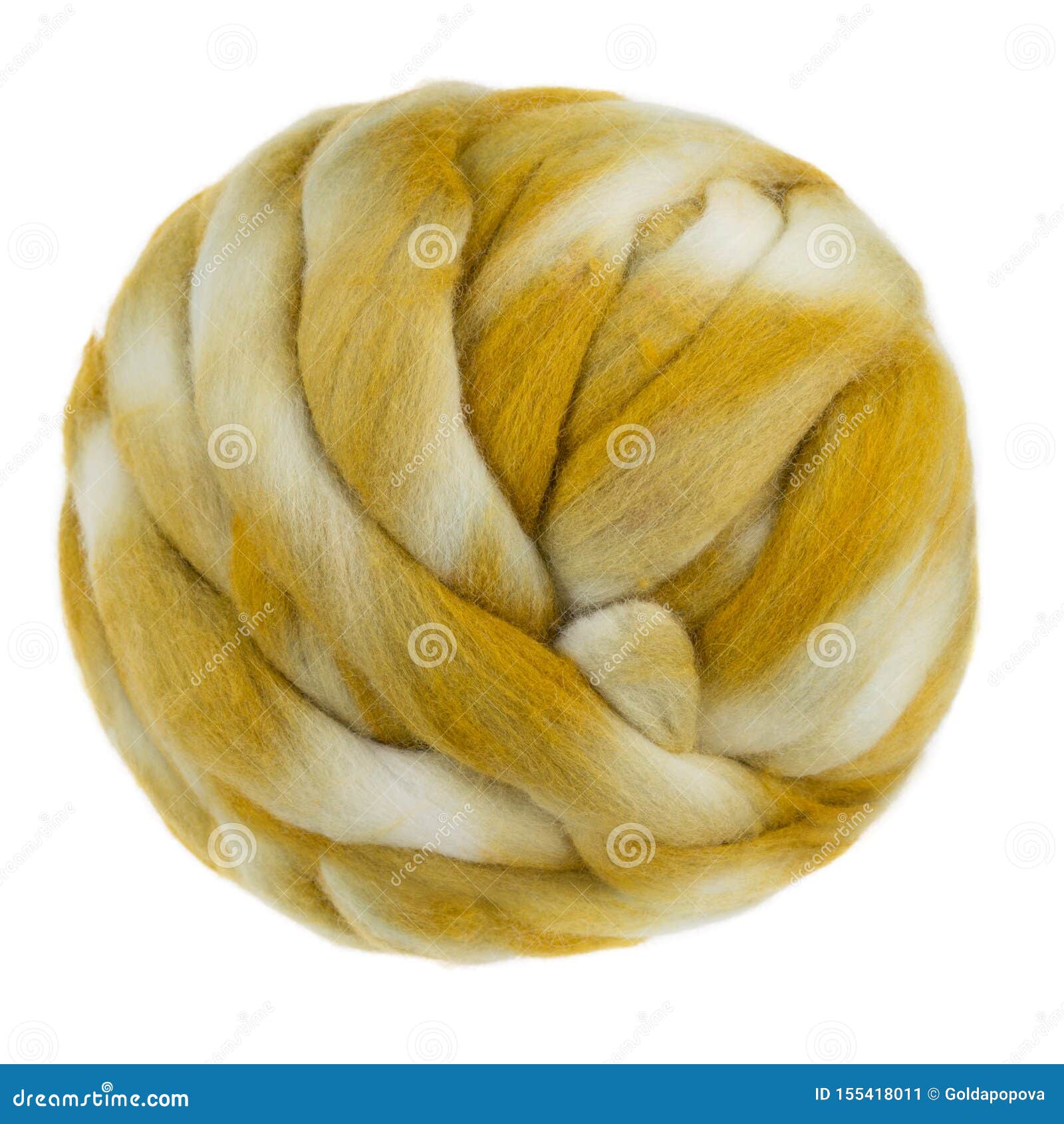 Multicolored Big Ball of Yarn Isolate on a White Background Stock Image ...