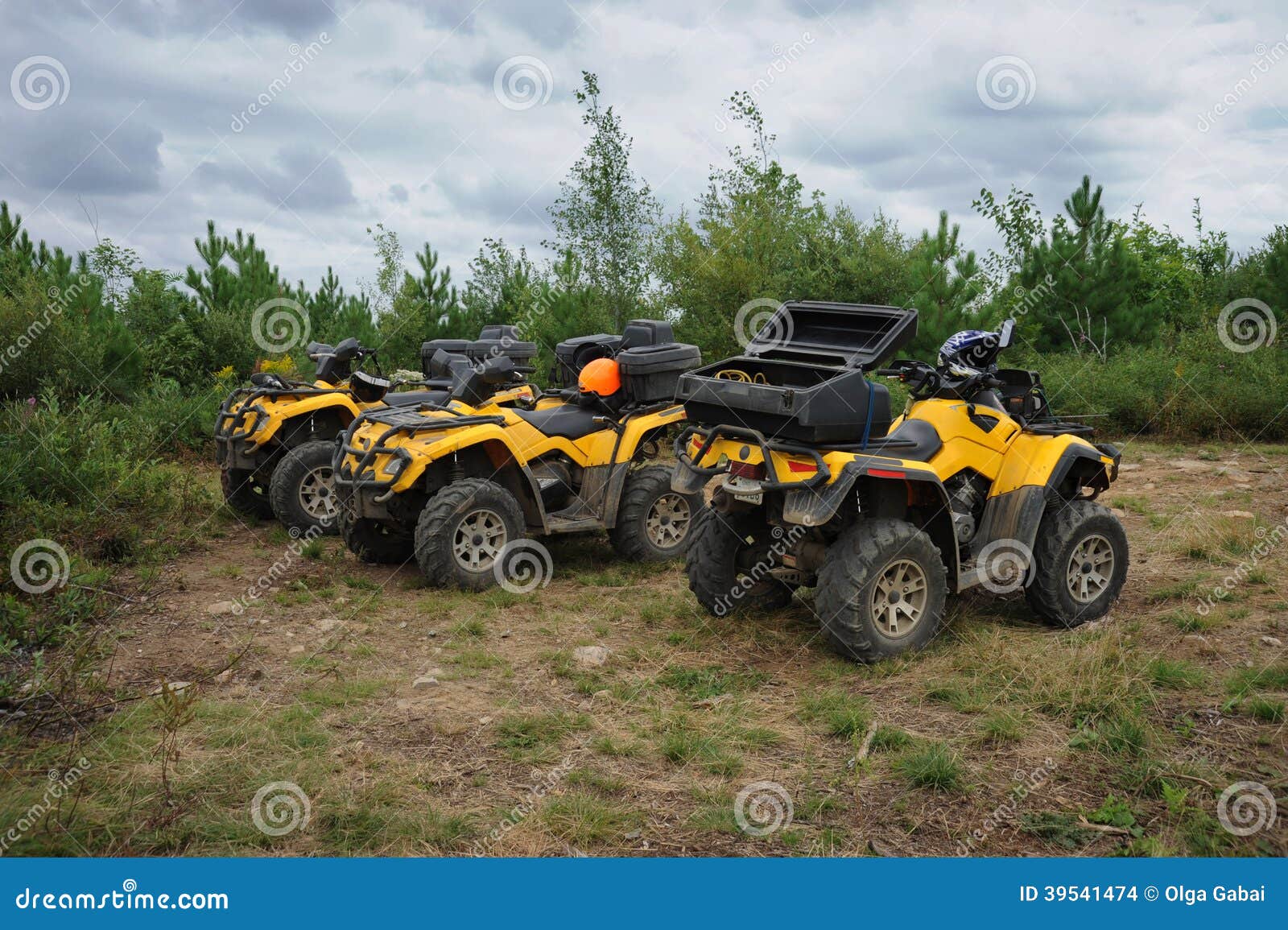 Yellow bikes stock photo. Image of quad, extreme, yellow - 39541474