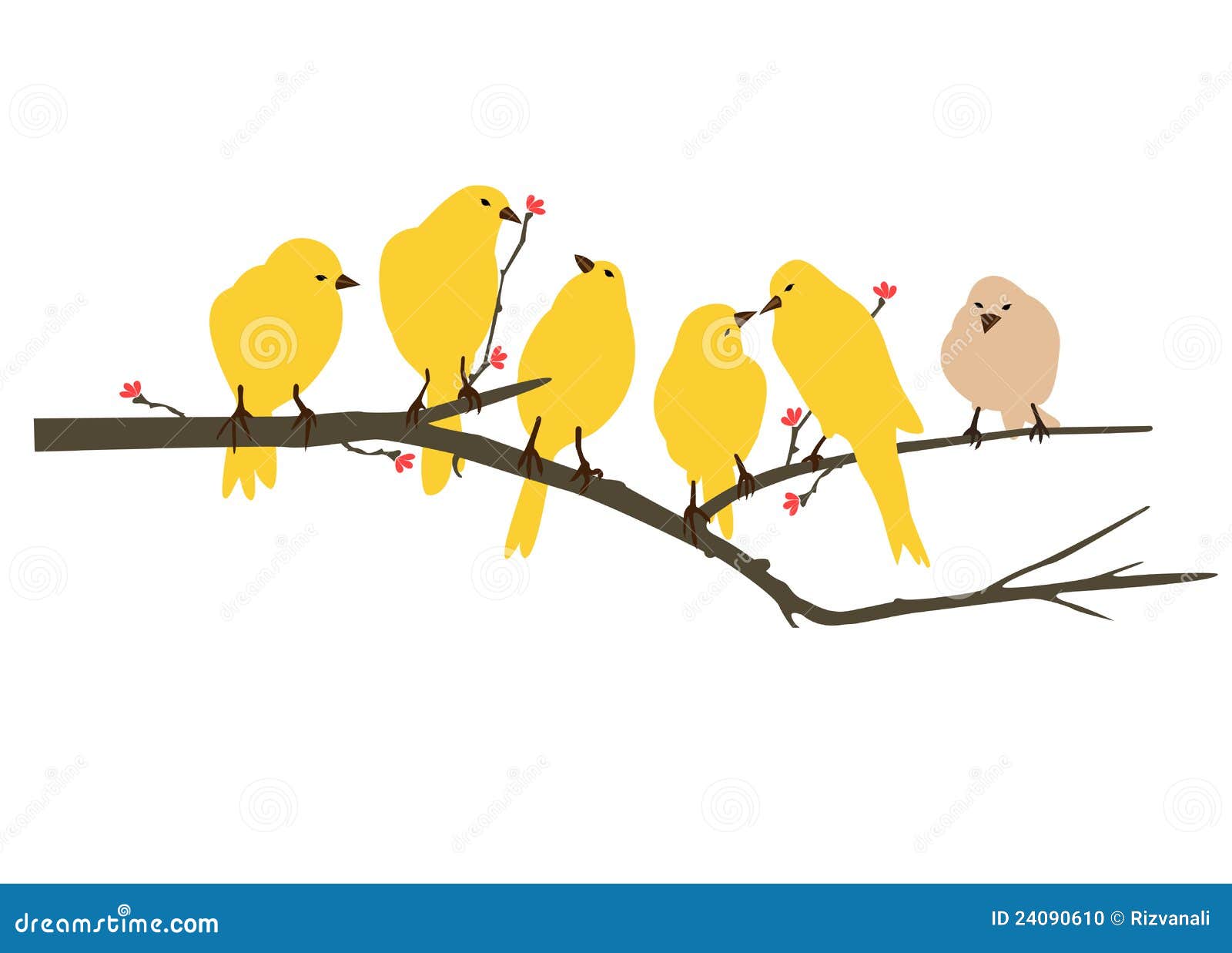 Yellow Bird Decal artwork stock vector. Illustration of scrapbooking ...
