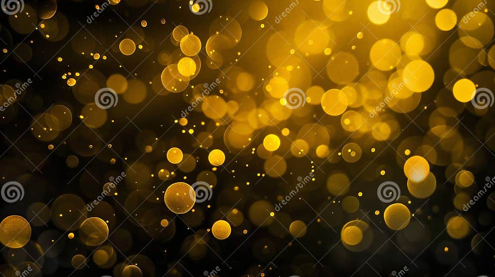Yellow and Black Circle Pattern Stock Photo - Image of abstract ...
