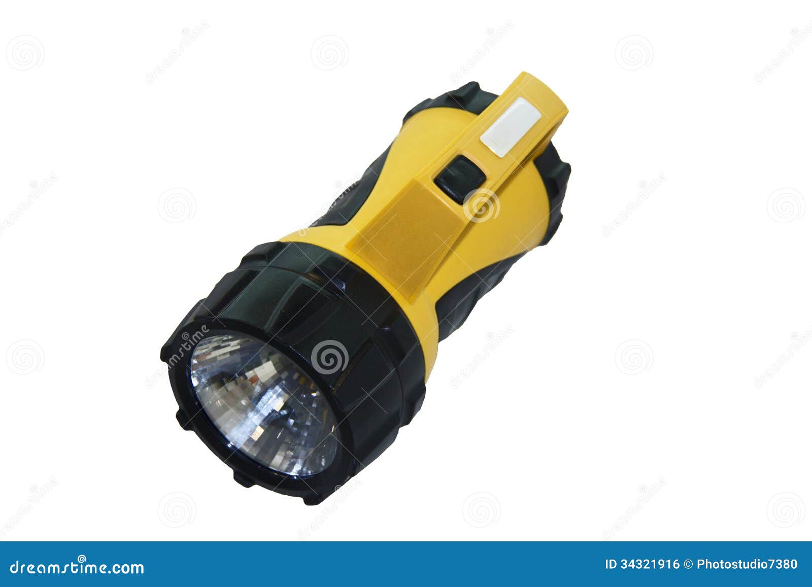 Yellow and Black Flashlight Stock Photo - Image of switch, survival ...