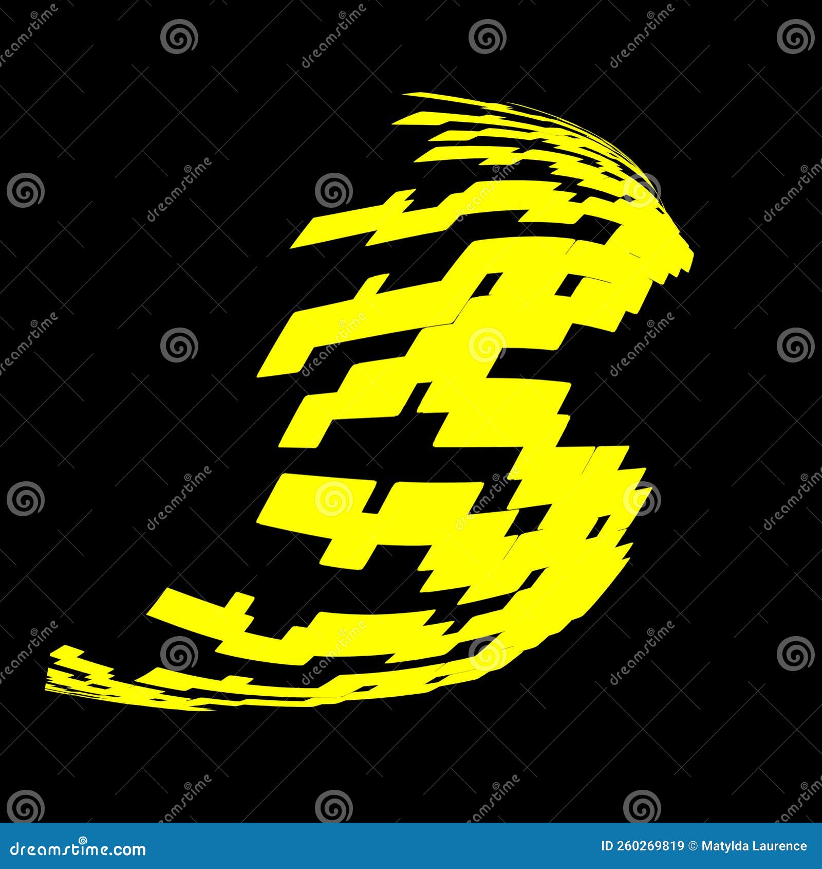 Yellow and Black Graphic Design. Irregular Block Pattern Stock ...