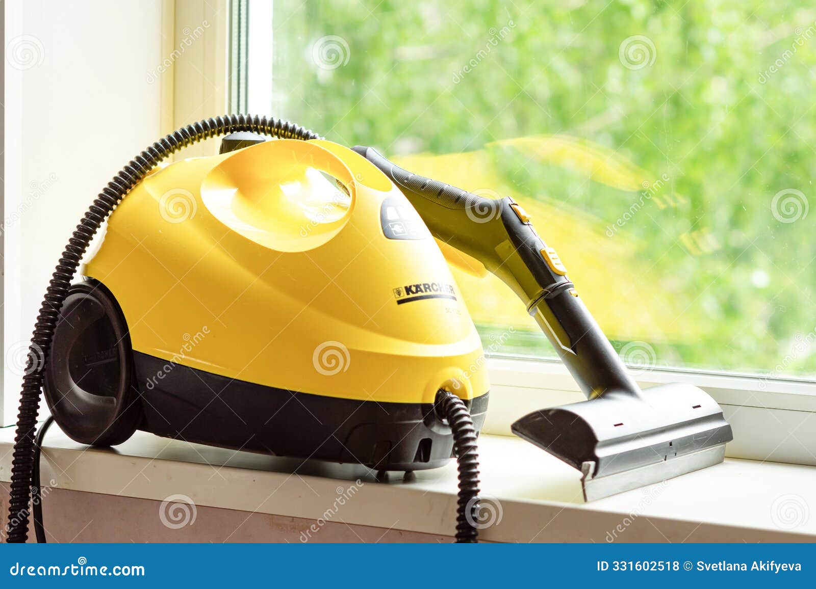 Yellow and Black Steam Cleaner for Effective Surface Cleaning with ...