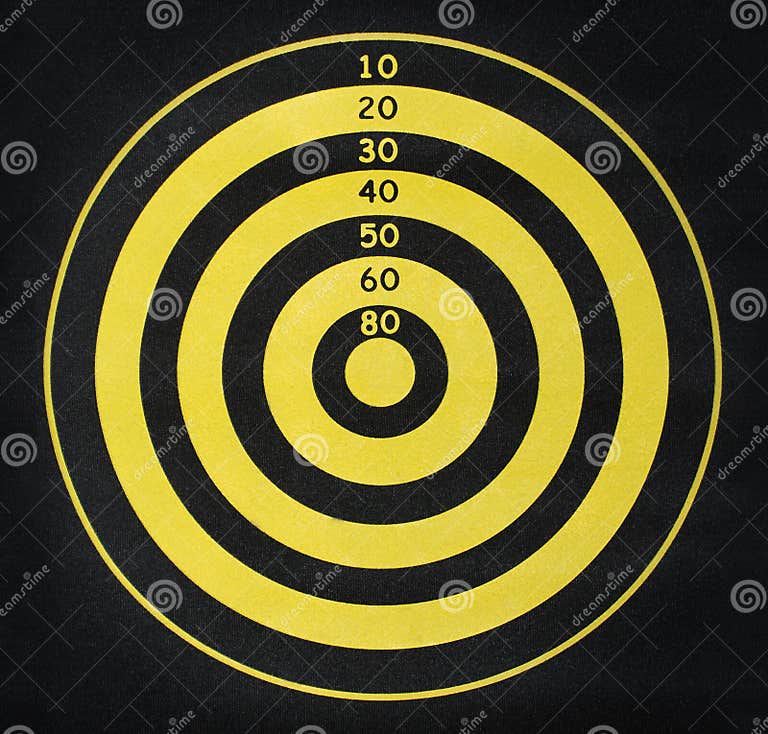 Yellow and black target stock photo. Image of test, marks - 33225860