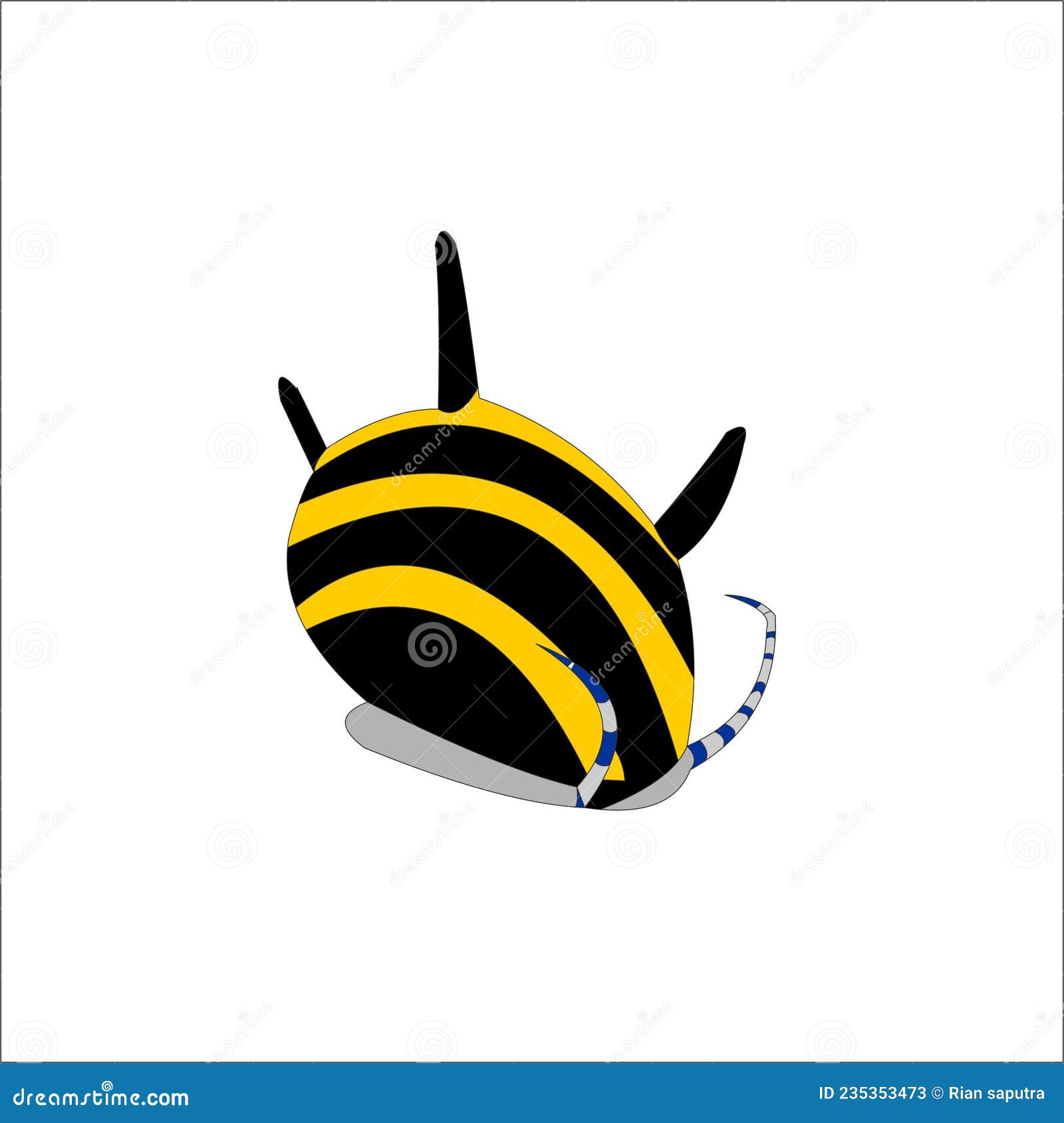 Yellow and Black Turbo Conch for Drawing Illustration Stock ...