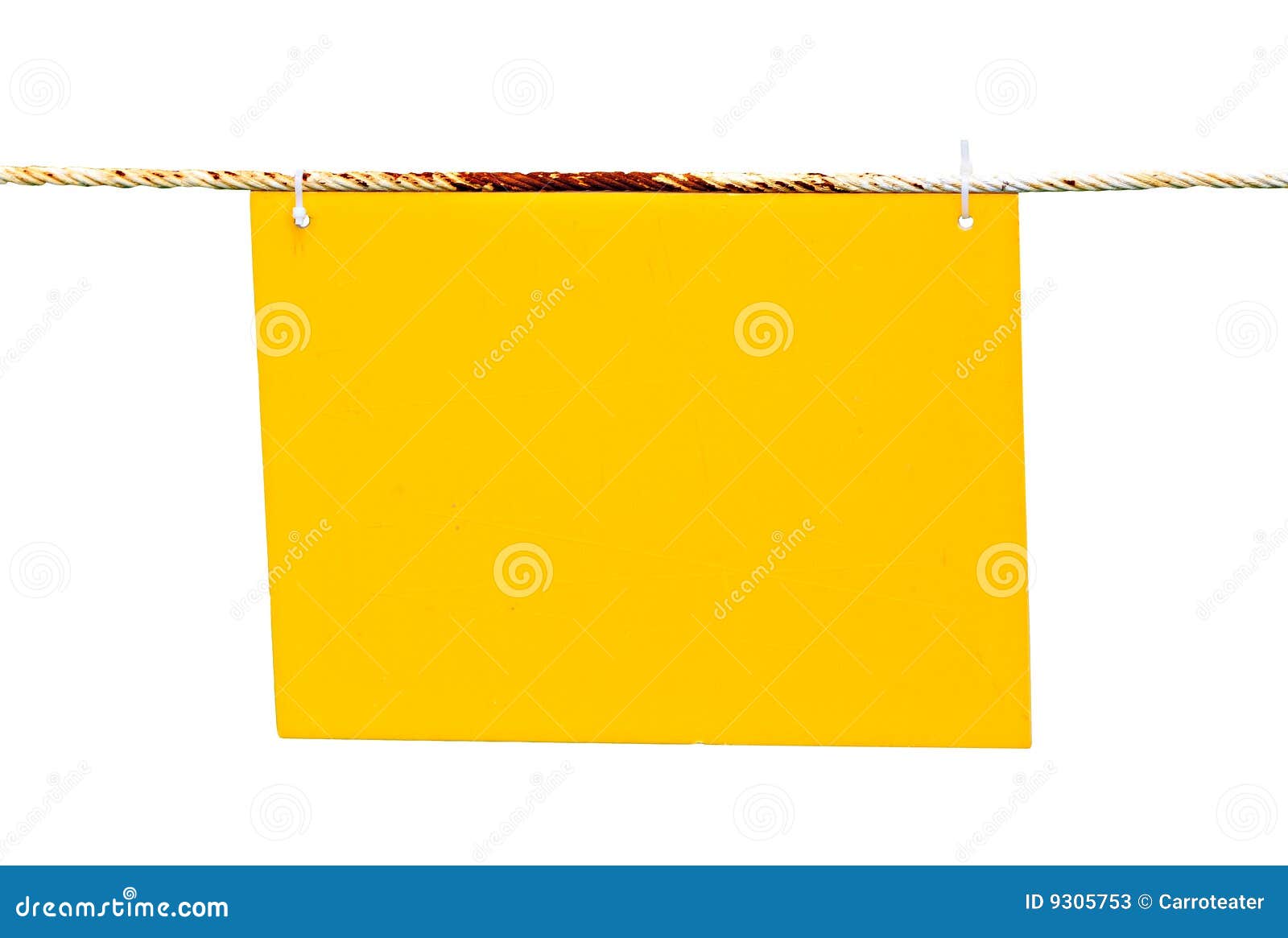 Yellow Blank Poster In A White Brick Wall. Template Mock Up For Your ...