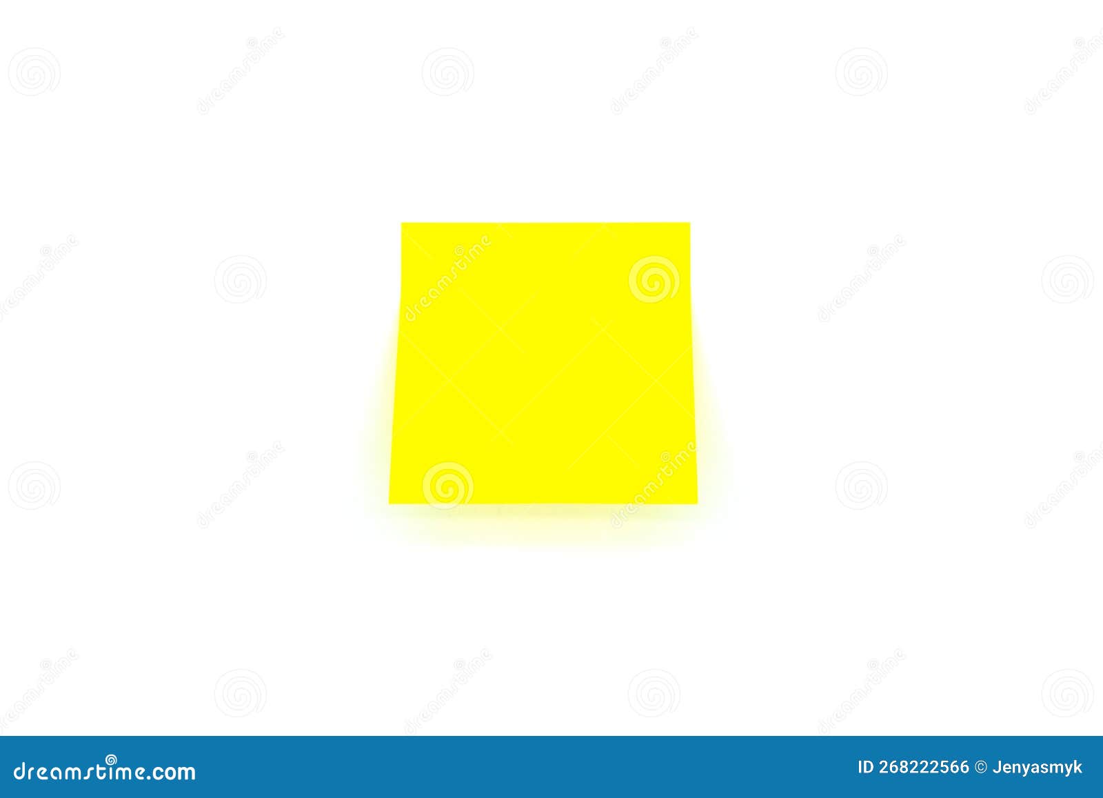 Yellow Blank Sticker, Isolated on White Background Stock Photo - Image ...