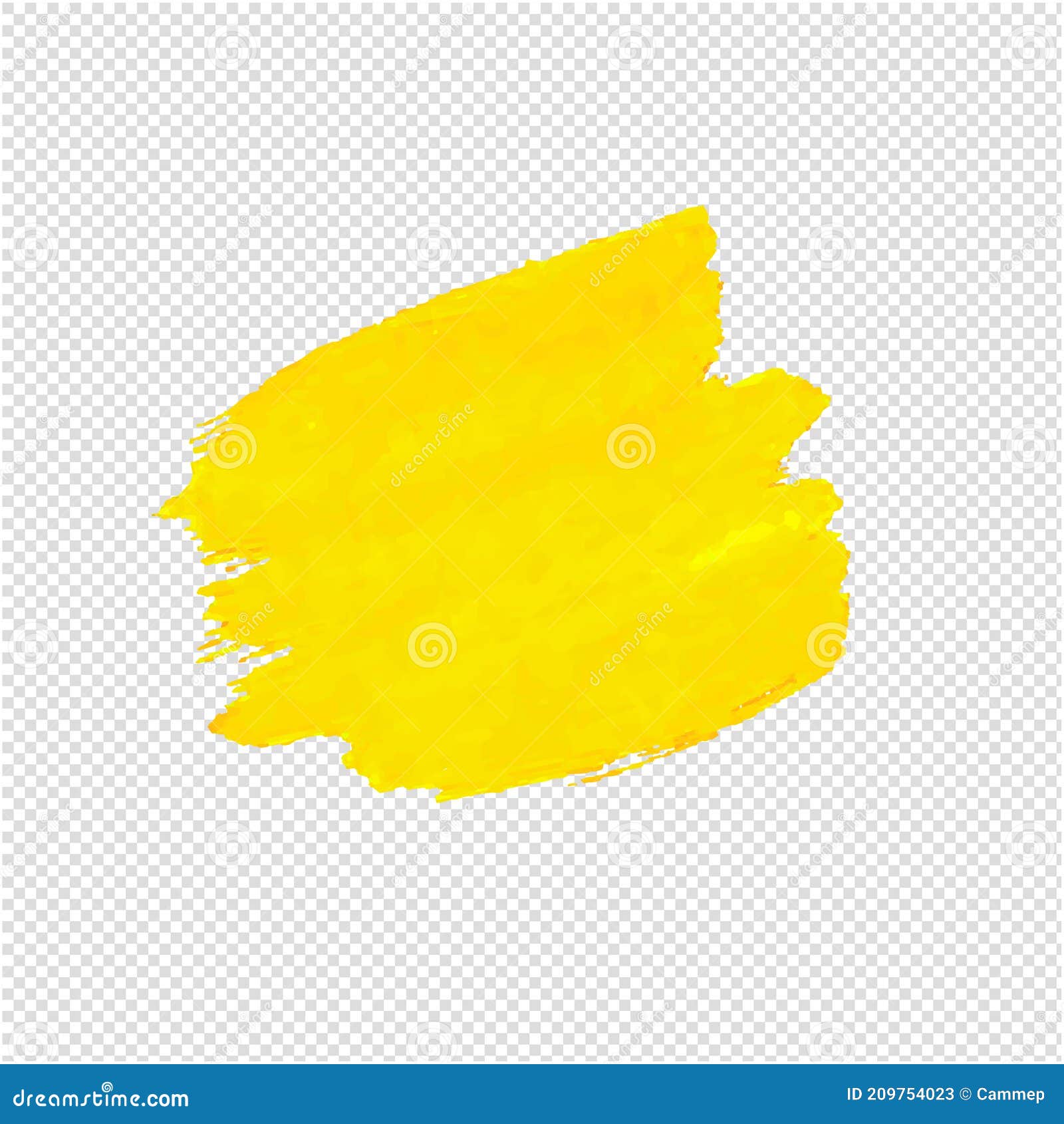 Yellow Blob Isolated Transparent Background Cartoon Vector ...
