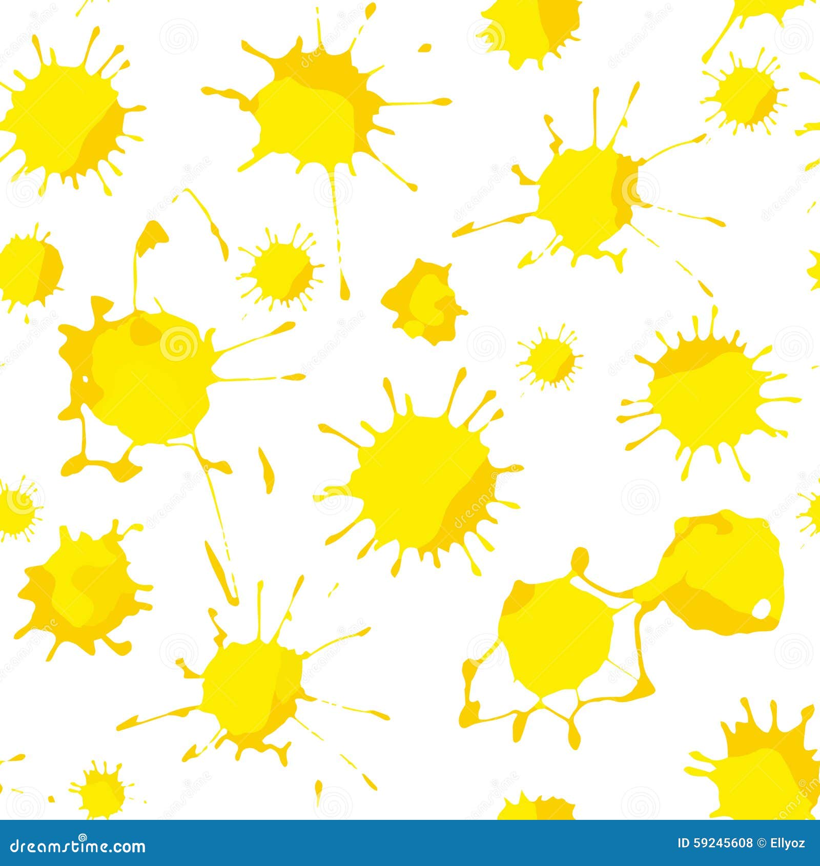 Yellow blots stock vector. Illustration of bright, design - 59245608