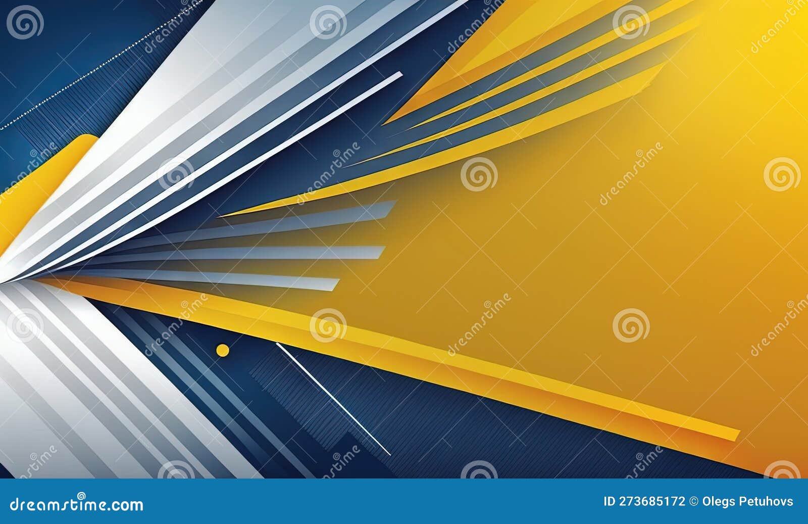 A Yellow and Blue Abstract Background with Lines and Shapes on it Stock ...