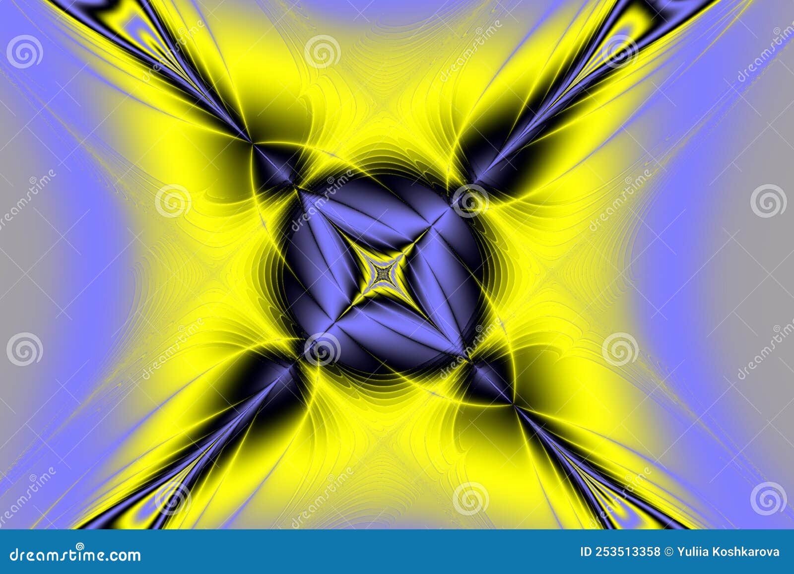 Yellow Blue Abstract Geometric Background, Graphic Illustration Stock ...