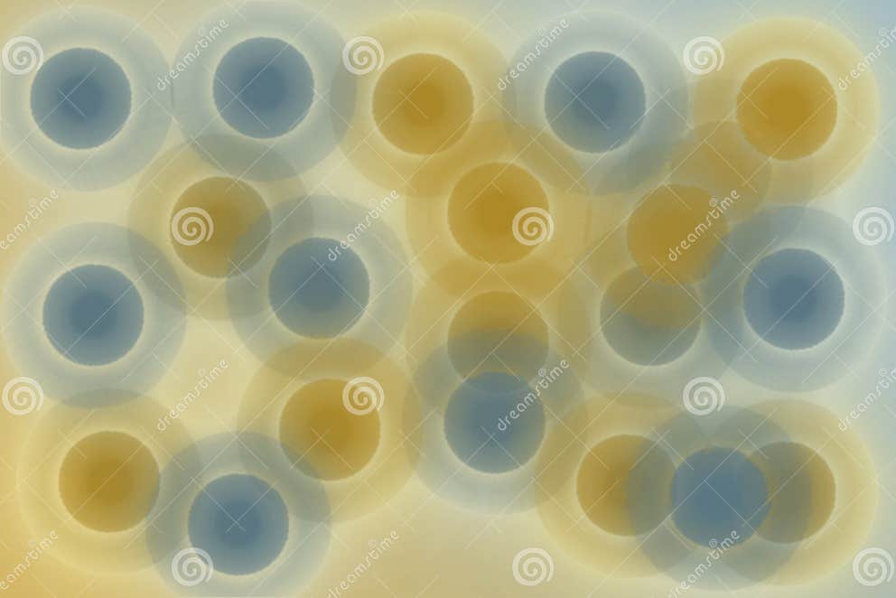 Yellow, Blue, Beige Circles Stock Illustration - Illustration of warm ...