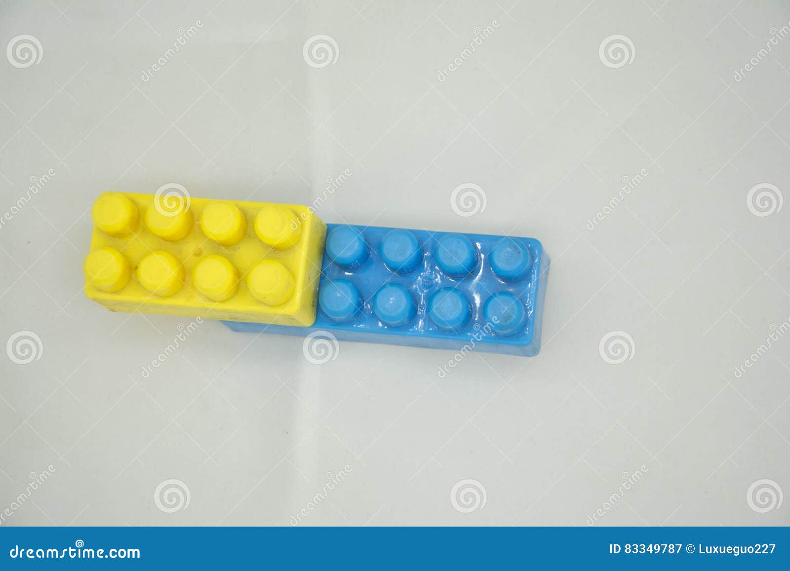 Yellow Blue Building Blocks Stock Image - Image of yellow, unique: 83349787