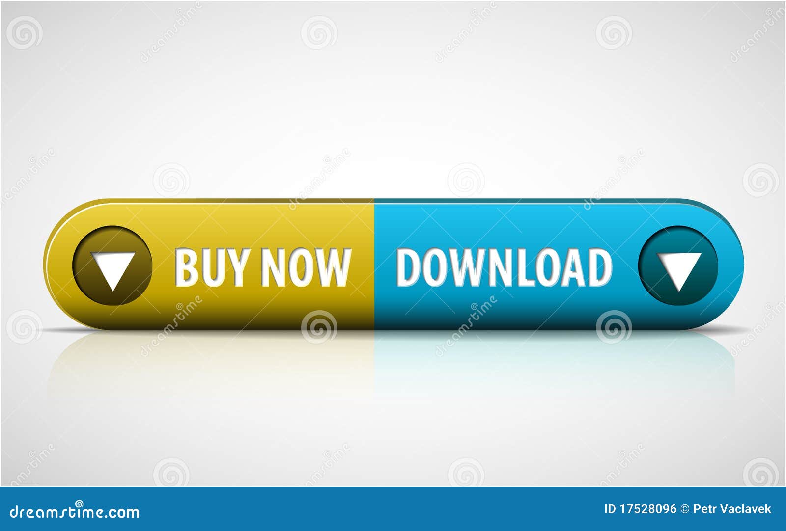 Yellow and Blue Buy Now / Download Button Stock Illustration ...