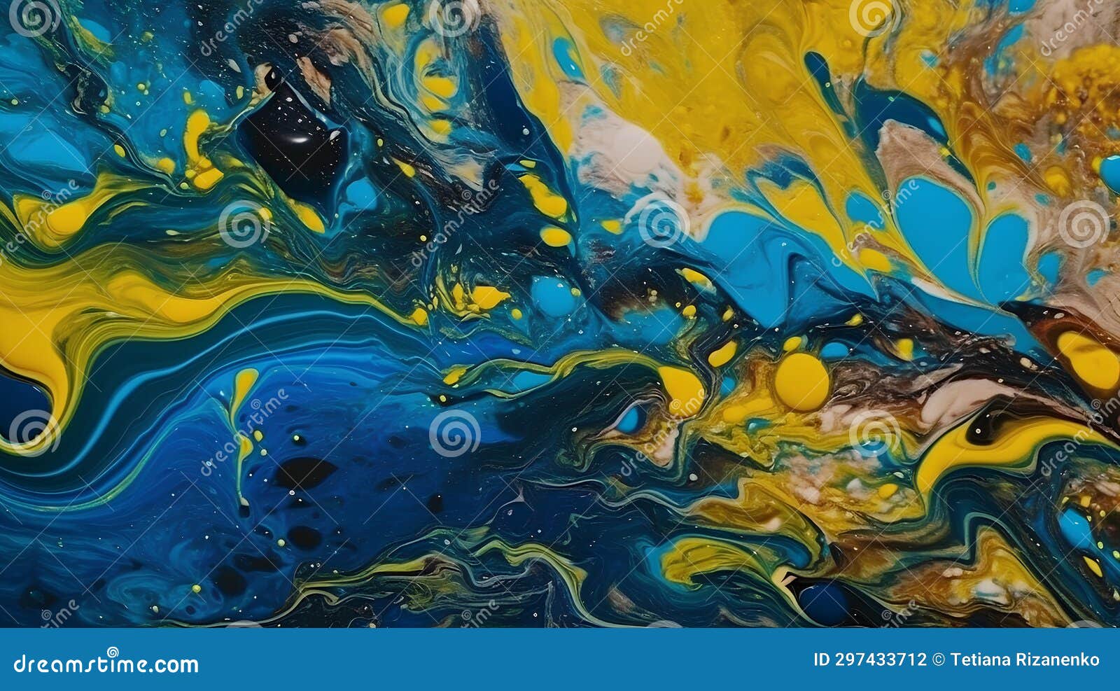 Yellow and Blue Colors Abstract Background Texture Stock Illustration ...