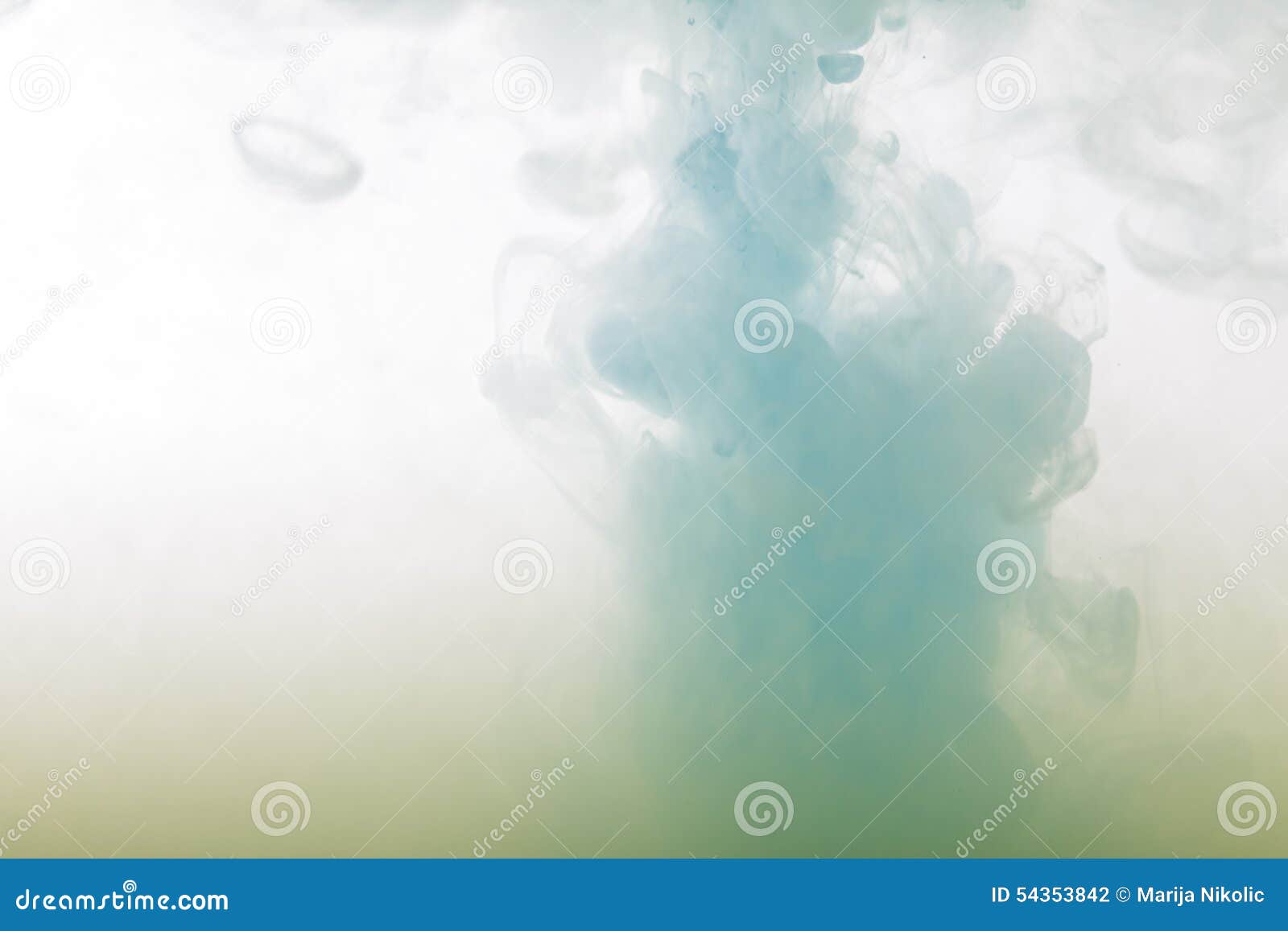 Yellow and Blue Ink in Water Abstract Background Stock Photo - Image of ...