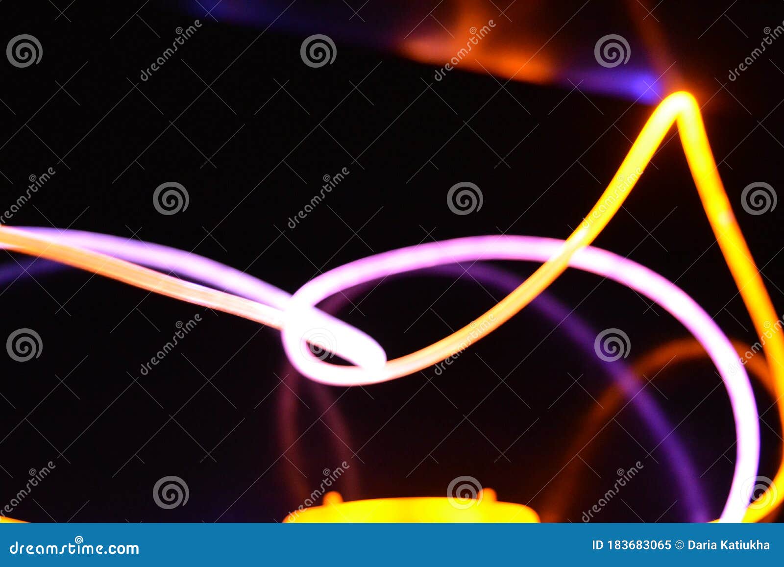 Yellow and Blue Light Wire, a Light Guide Wire with Different Light ...