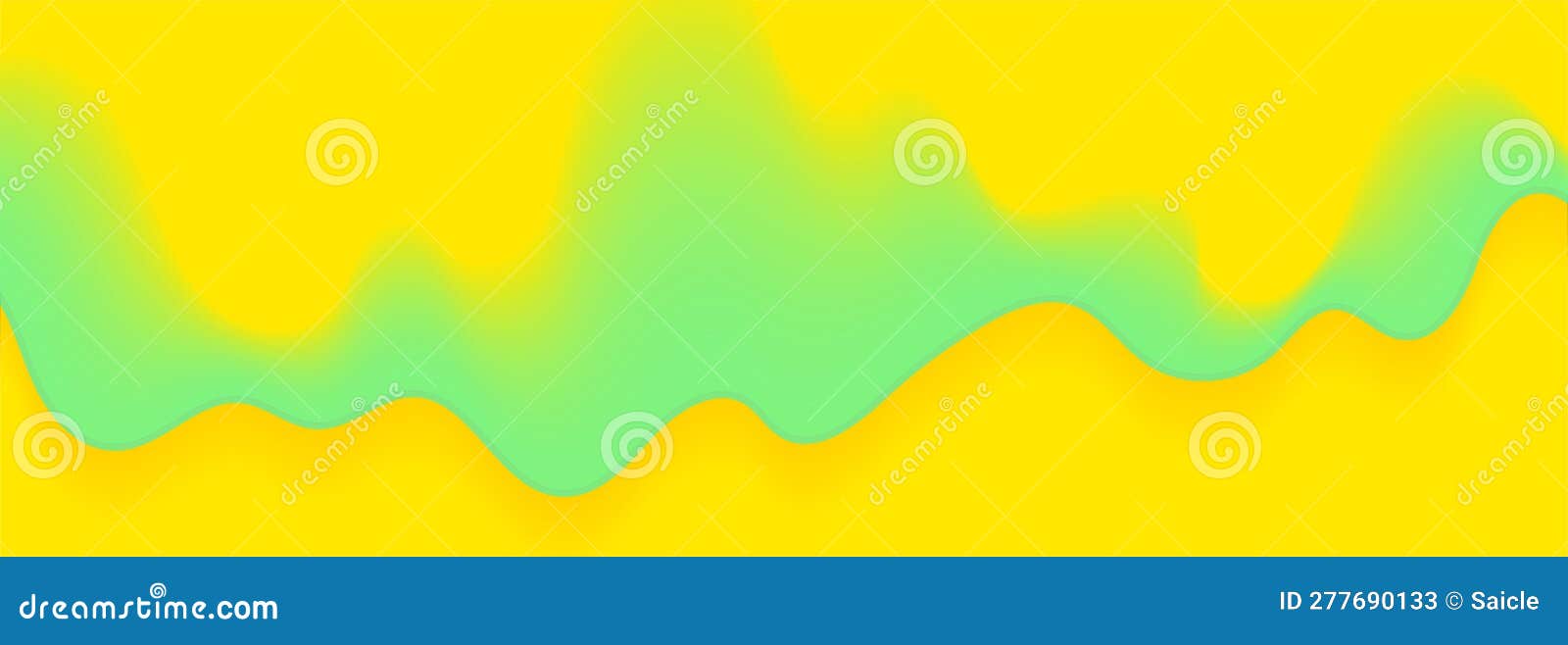 Yellow Blue Liquid Smooth Wave Abstract Background Stock Vector ...