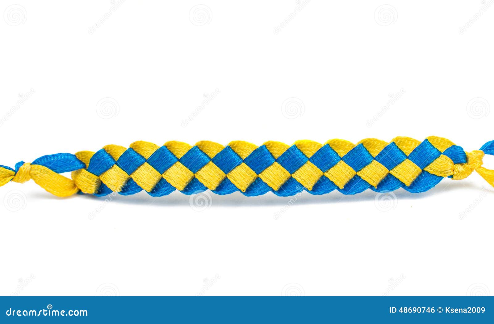 Yellow-blue ribbons stock photo. Image of border, design - 48690746