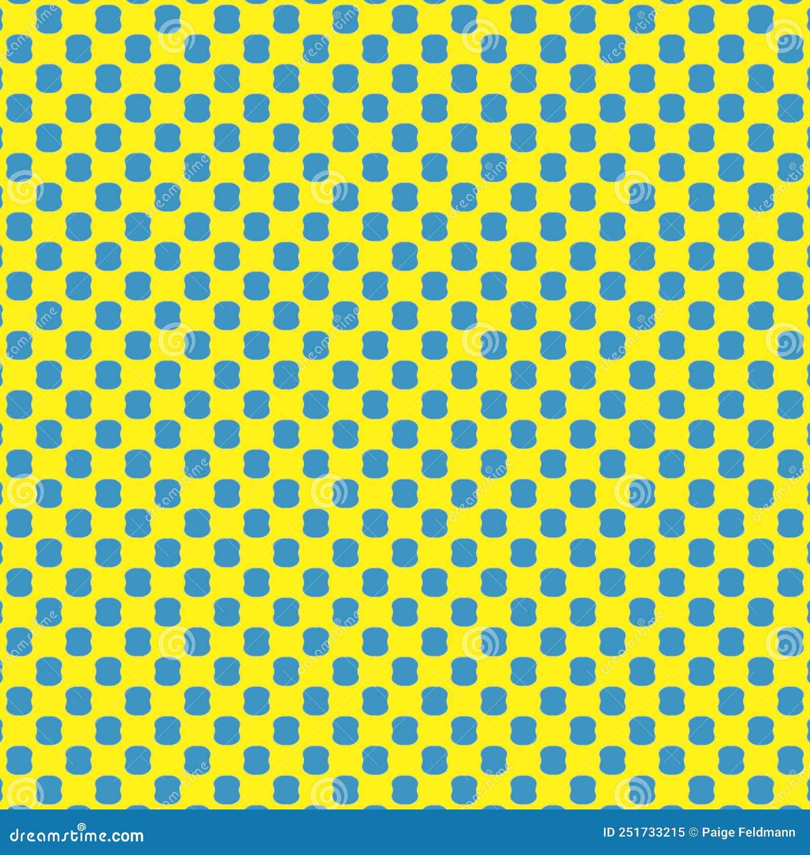 Yellow and Blue Seamless Pattern Wallpaper Stock Illustration ...