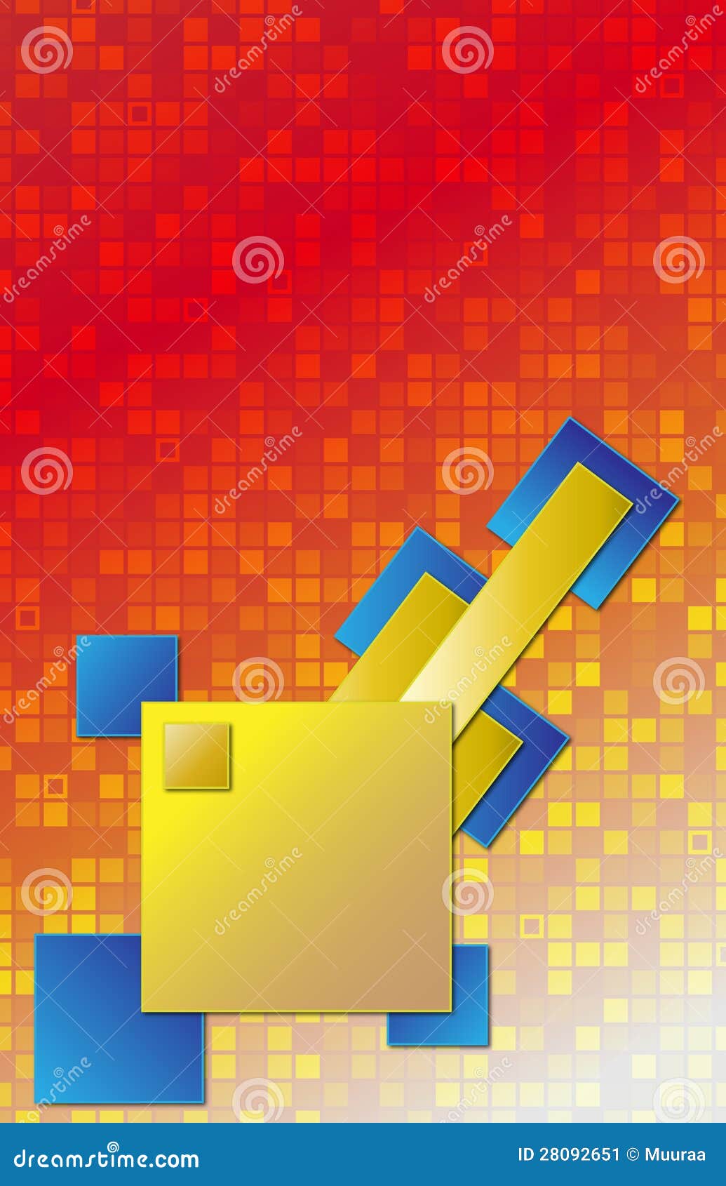 Yellow and blue squares stock illustration. Illustration of yellow ...