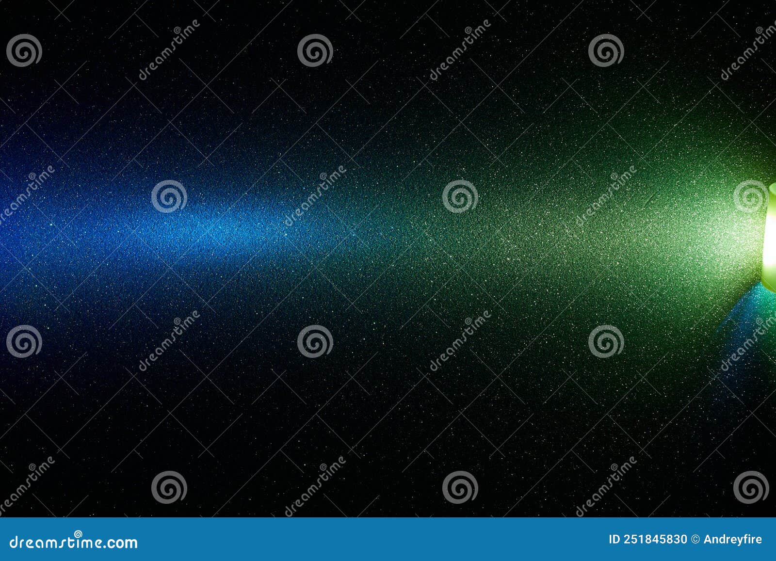 Yellow and Blue Transient Bright Gradient Beam of Light on Black ...