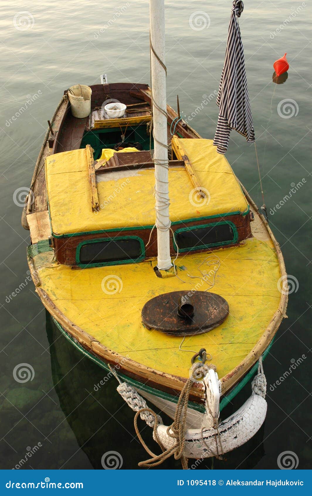 Yellow boat stock photo. Image of tourism, tourist, water - 1095418