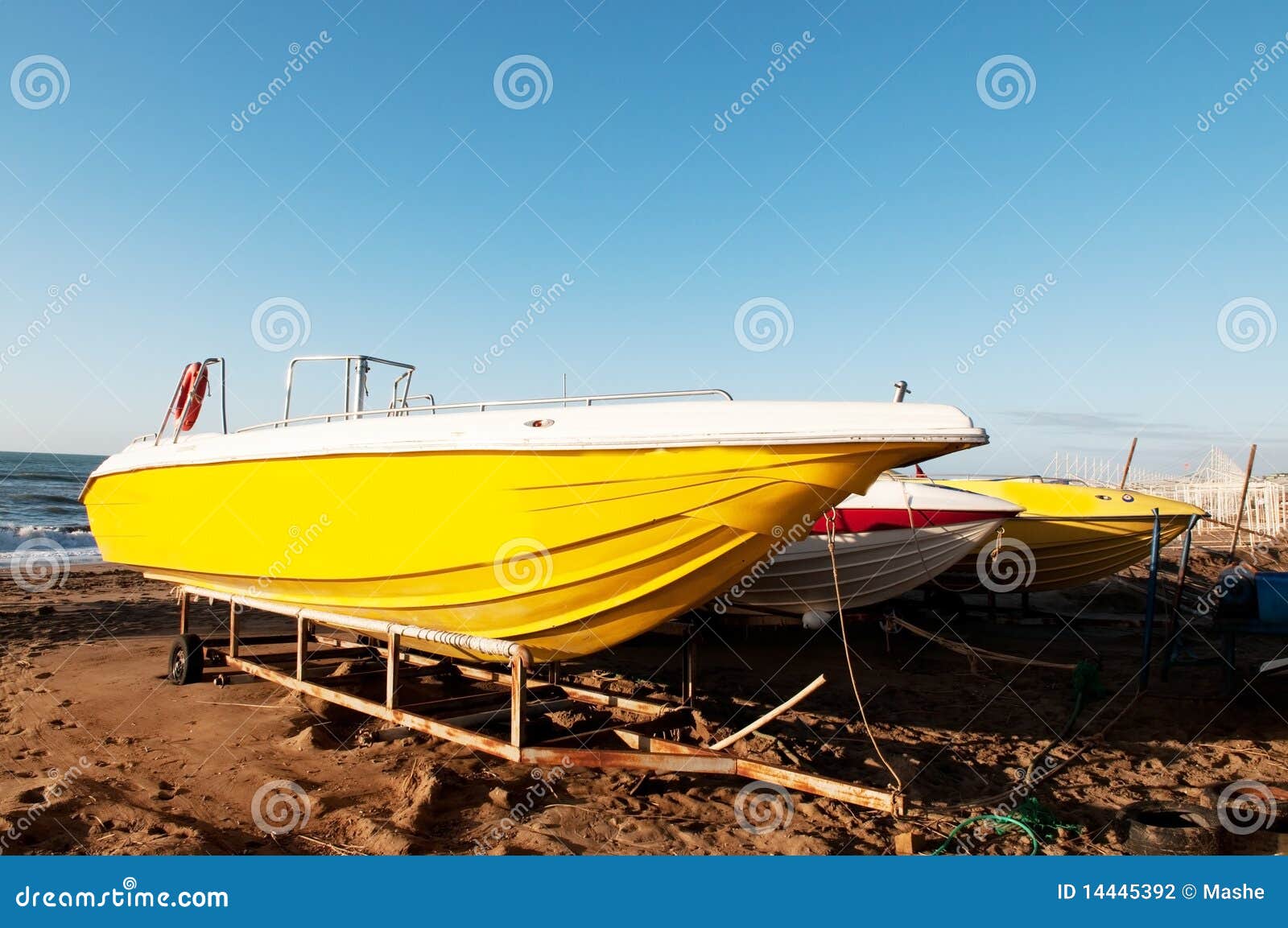 Yellow boat stock photo. Image of sunny, boat, nature - 14445392