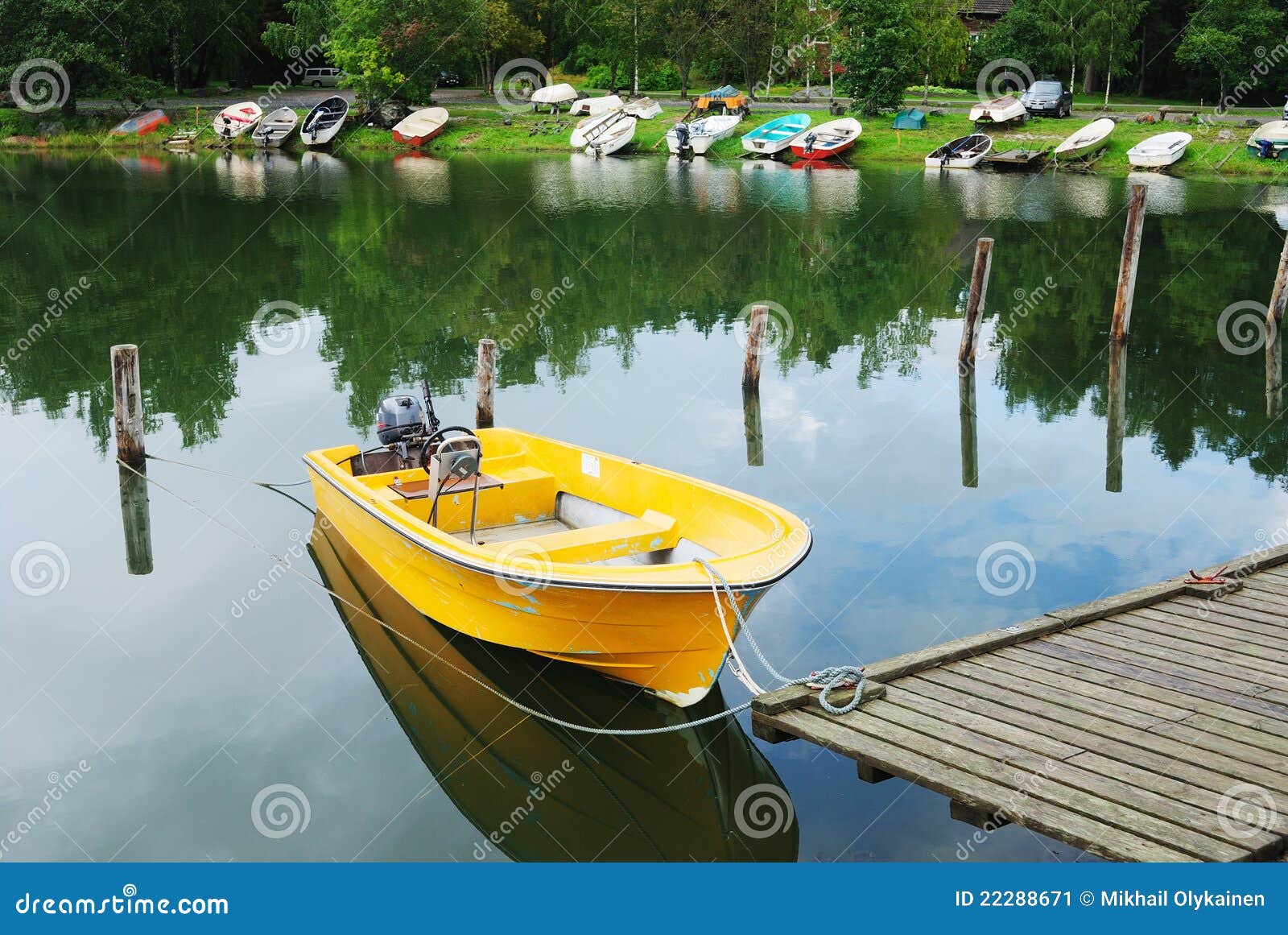 Yellow boat stock image. Image of line, seashore, rural - 22288671