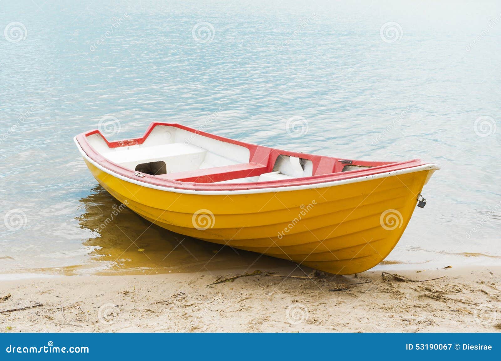 Yellow boat stock image. Image of summer, yellow, wooden - 53190067
