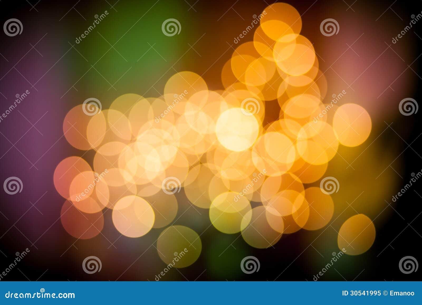 Yellow bokeh balls stock image. Image of focus, blue - 30541995