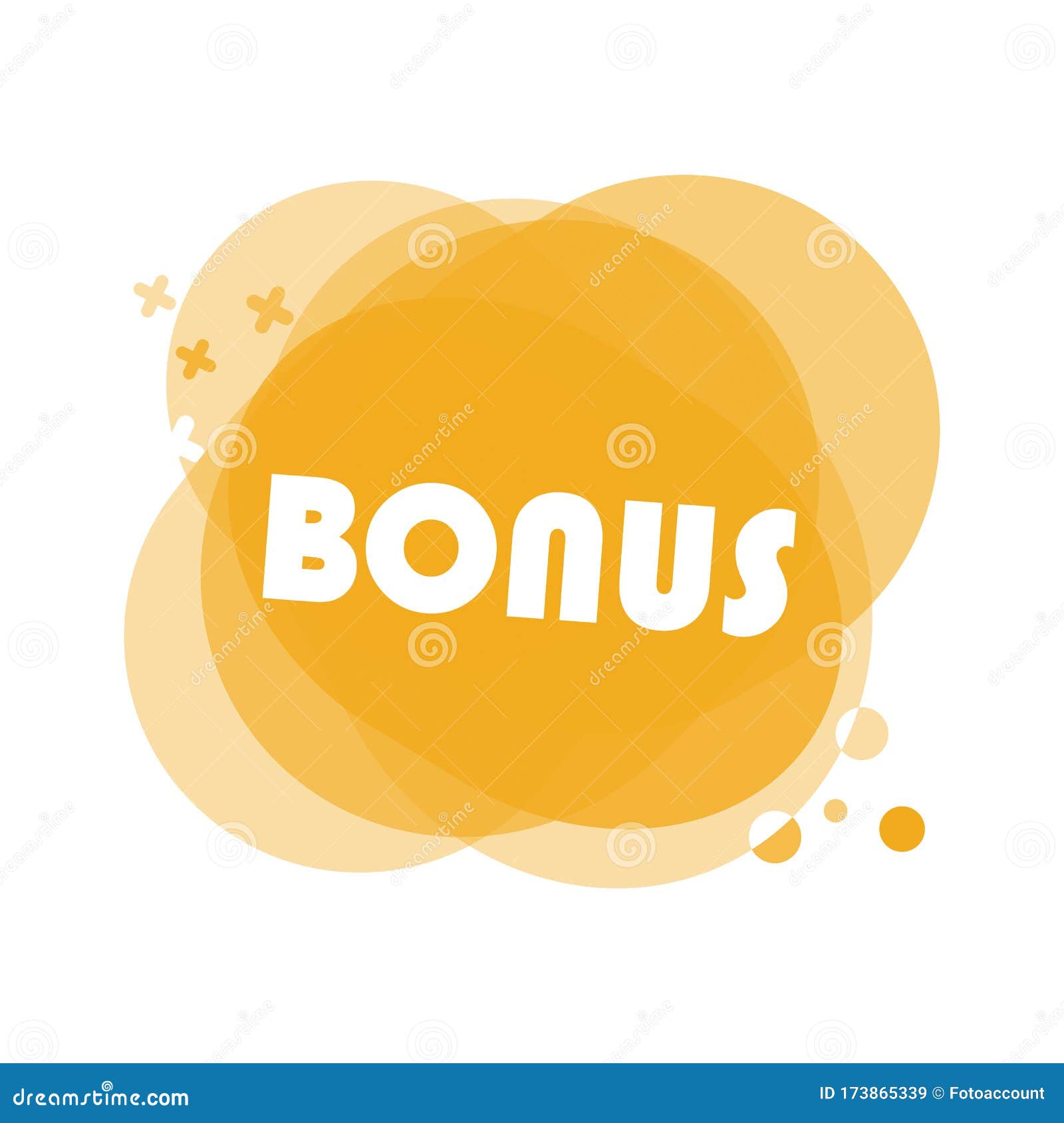 Yellow Bonus Button Illustration - Isolated on White Background Stock ...