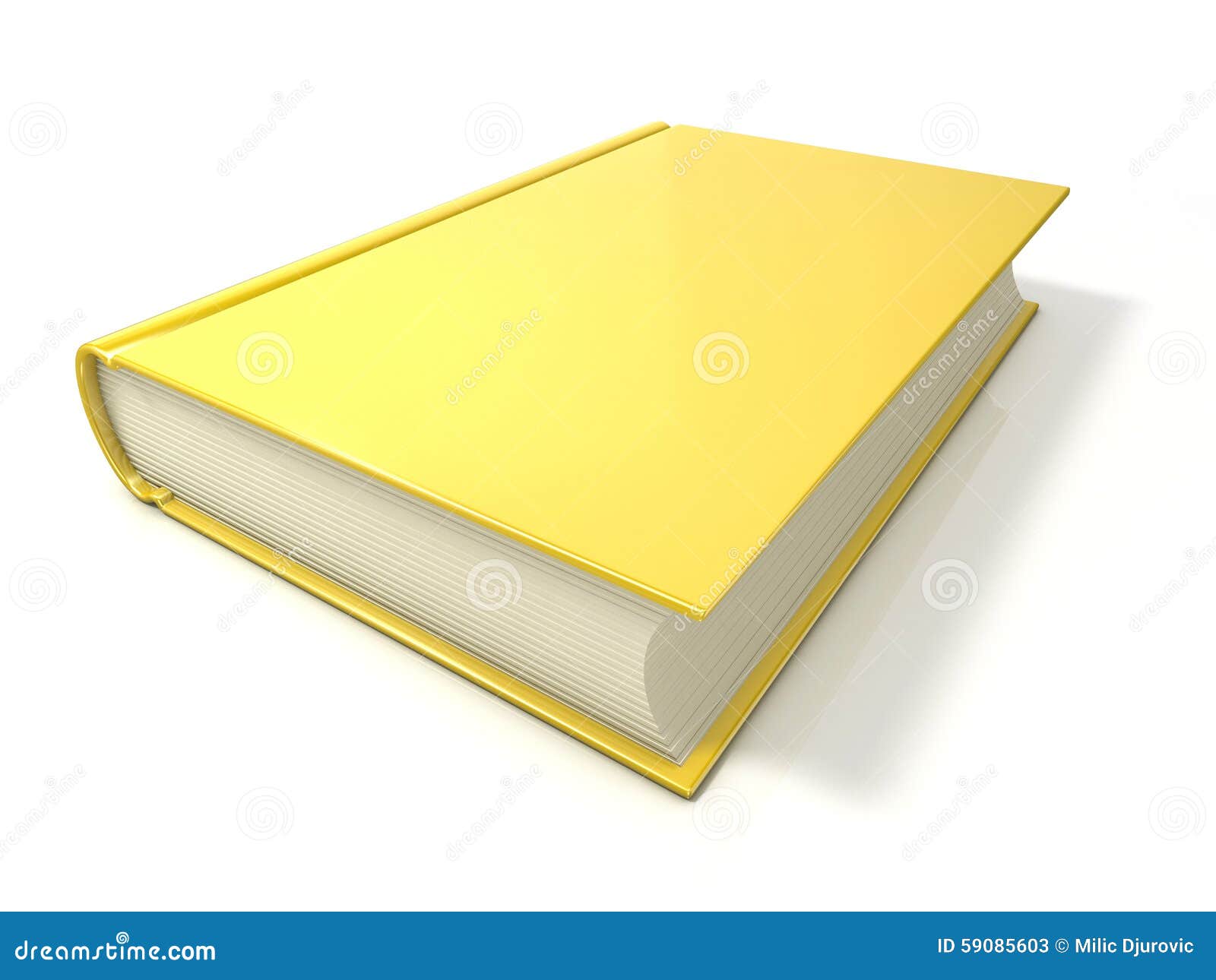 Yellow Book. 3D Render Illustration Stock Illustration - Image: 59085603