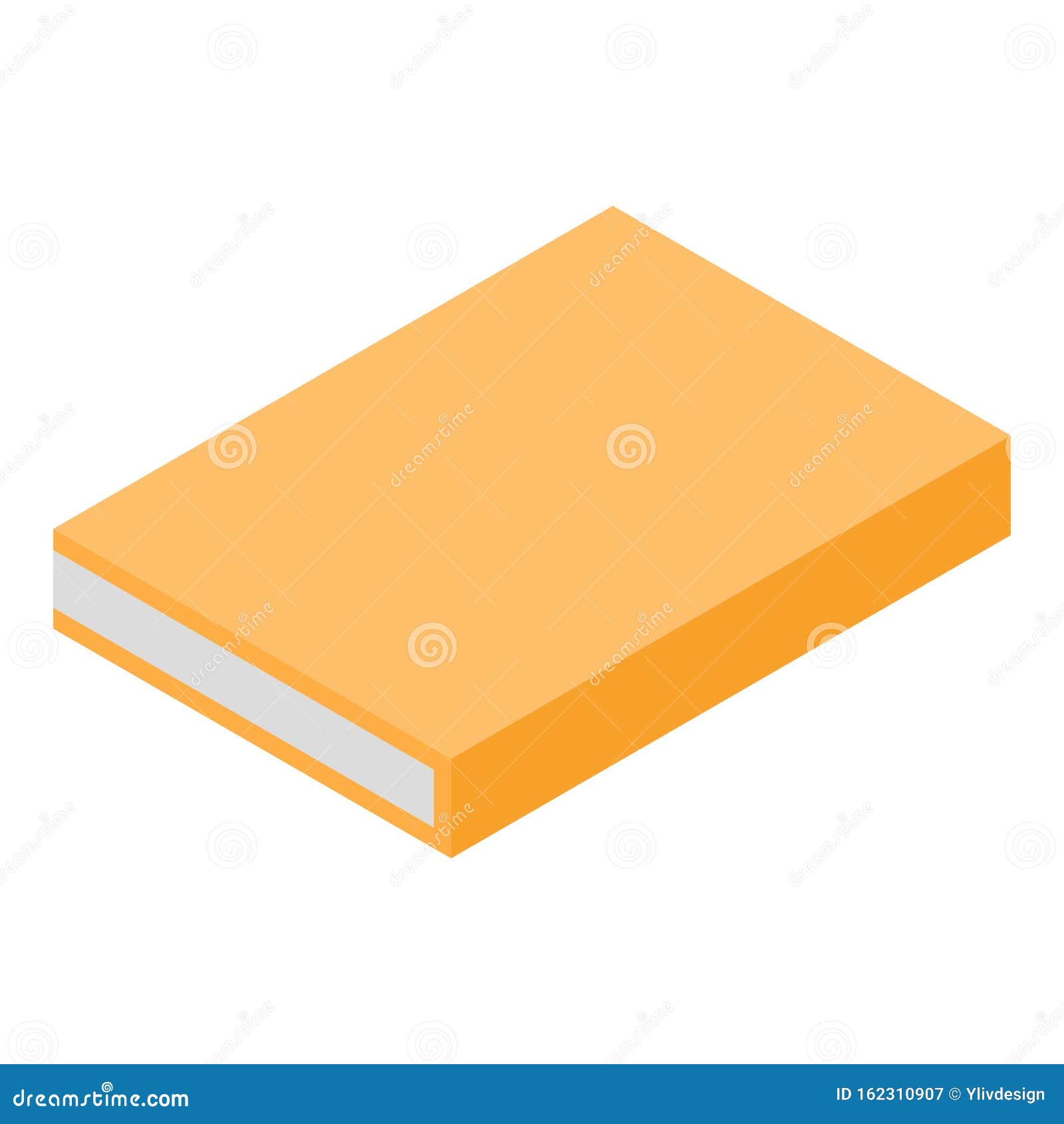 Yellow Book Icon, Isometric Style Stock Vector - Illustration of ...