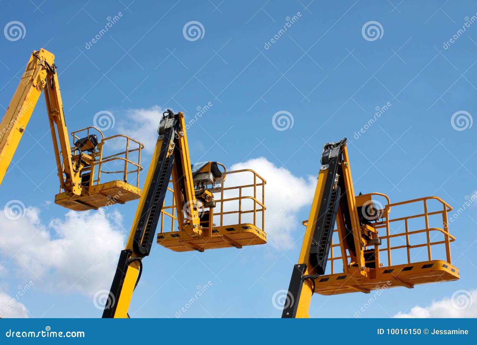 Yellow booms stock photo. Image of boom, construction - 10016150