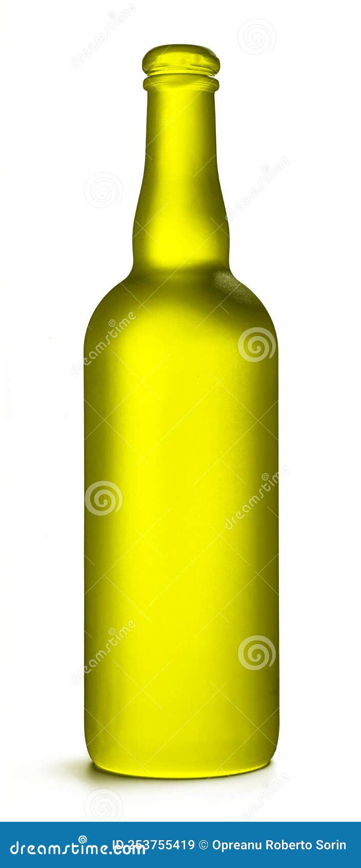 Yellow bottle stock image. Image of single, beverage - 253755419