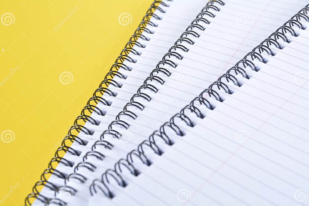 Yellow bound paper stock photo. Image of write, bound - 79639326