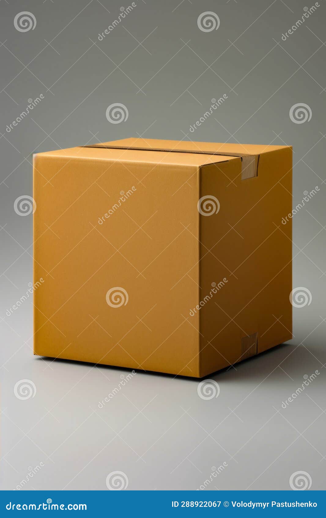 Yellow Box with Brown Tag on it Sitting on Table. Generative AI Stock ...
