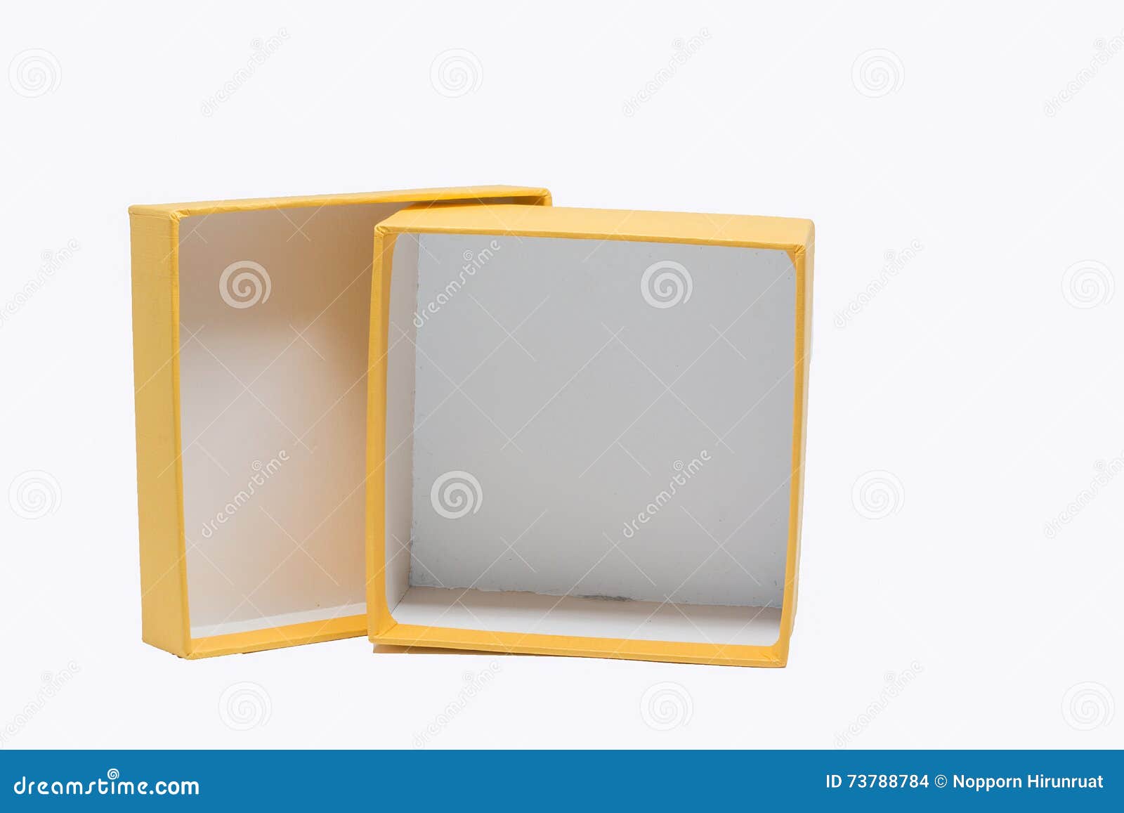 Yellow box stock photo. Image of cardboard, decorate - 73788784