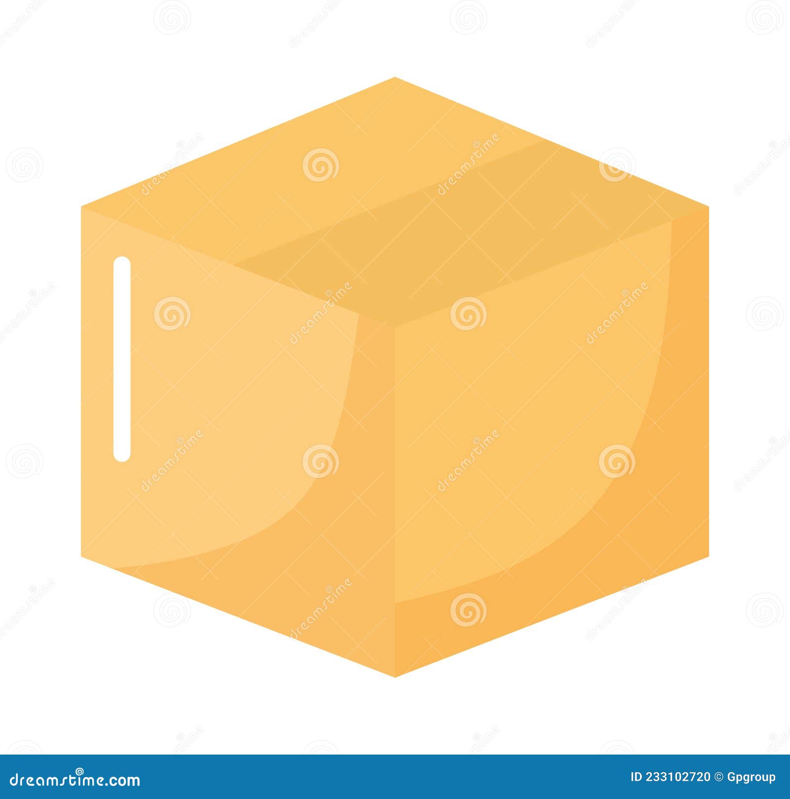 Yellow box design stock vector. Illustration of delivering - 233102720