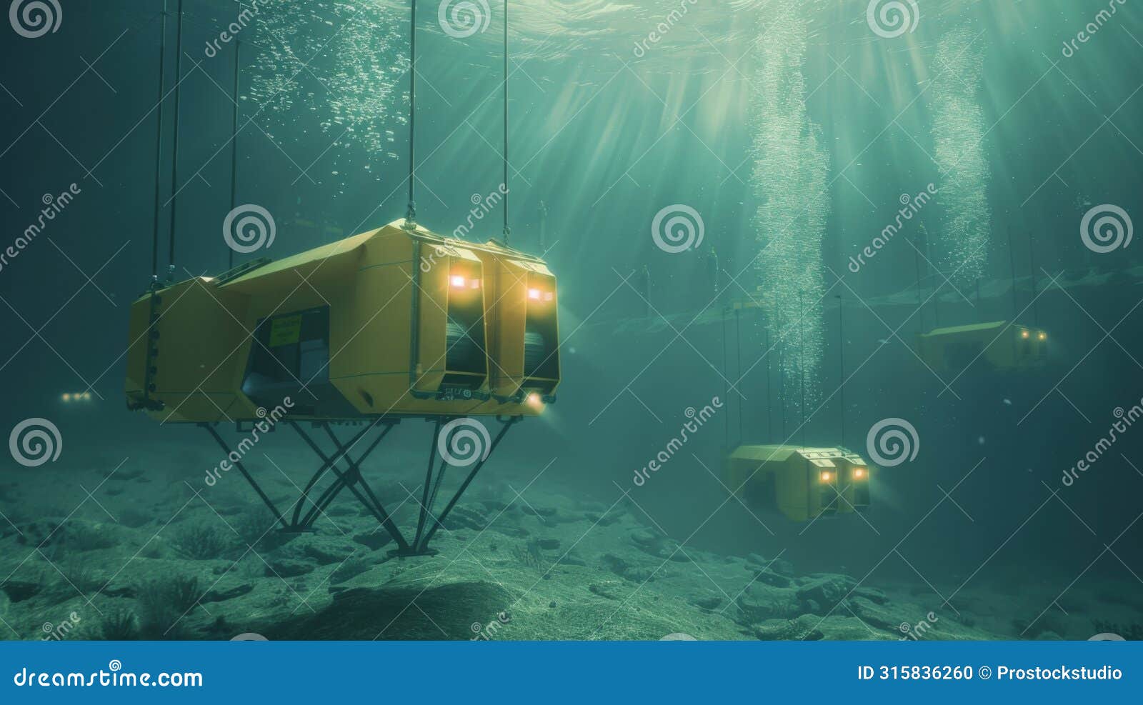 Yellow Box Floating on Water Stock Photo - Image of surface, water ...