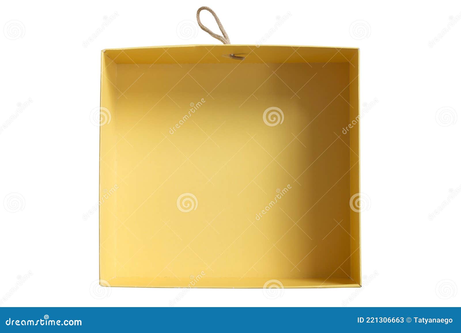 Yellow box isolated stock image. Image of wrap, studio - 221306663