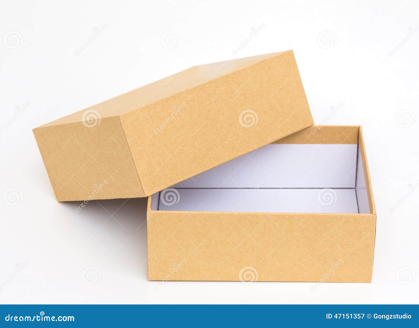 Yellow Box on White Background Stock Image - Image of craft, object ...