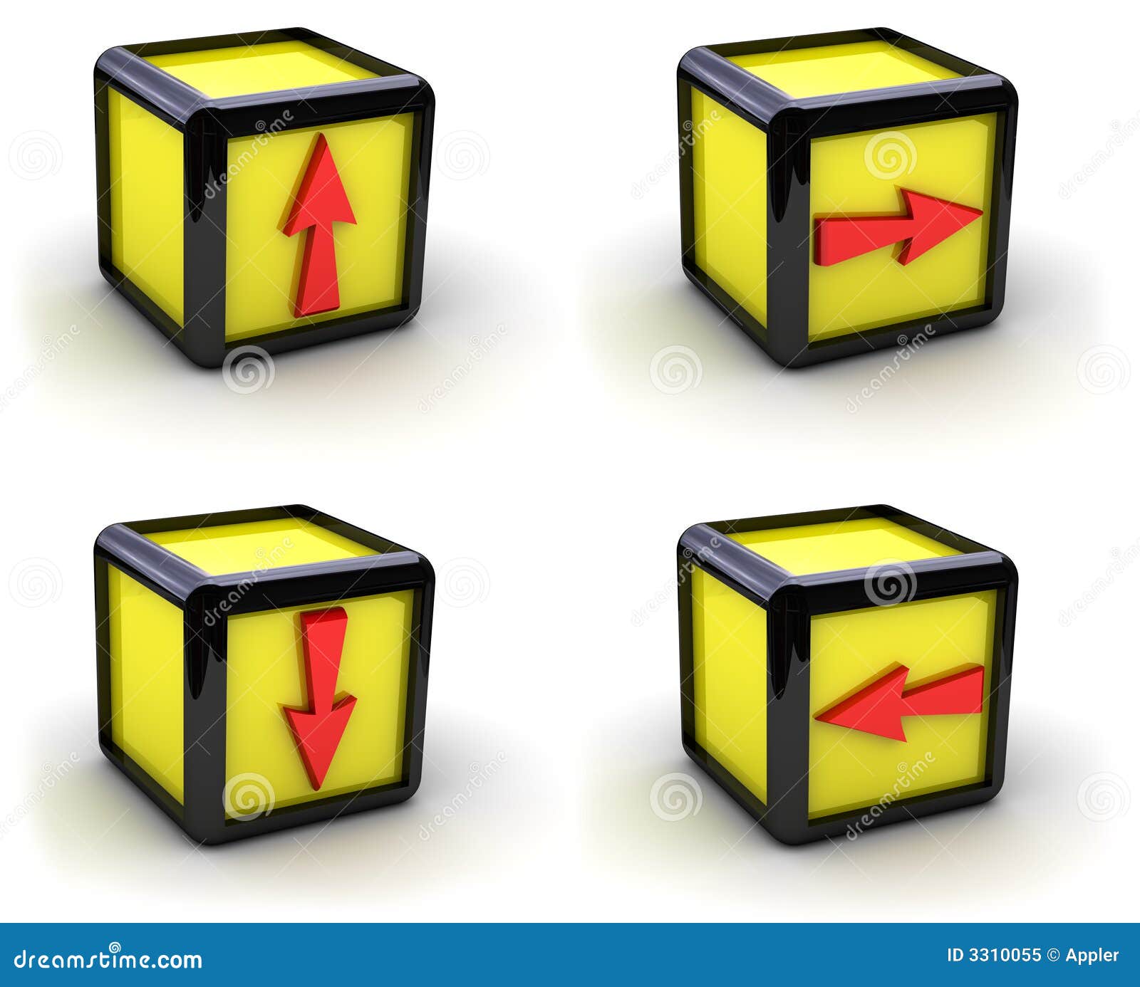 Yellow boxes with arrows stock illustration. Illustration of graphics ...