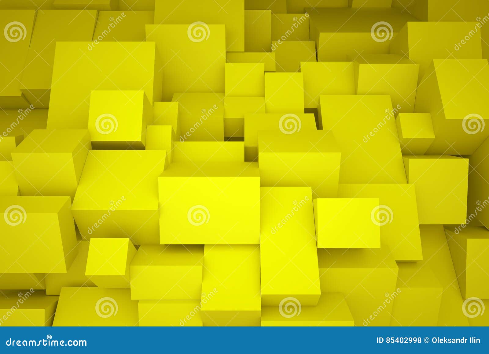 Yellow boxes stock illustration. Illustration of render - 85402998