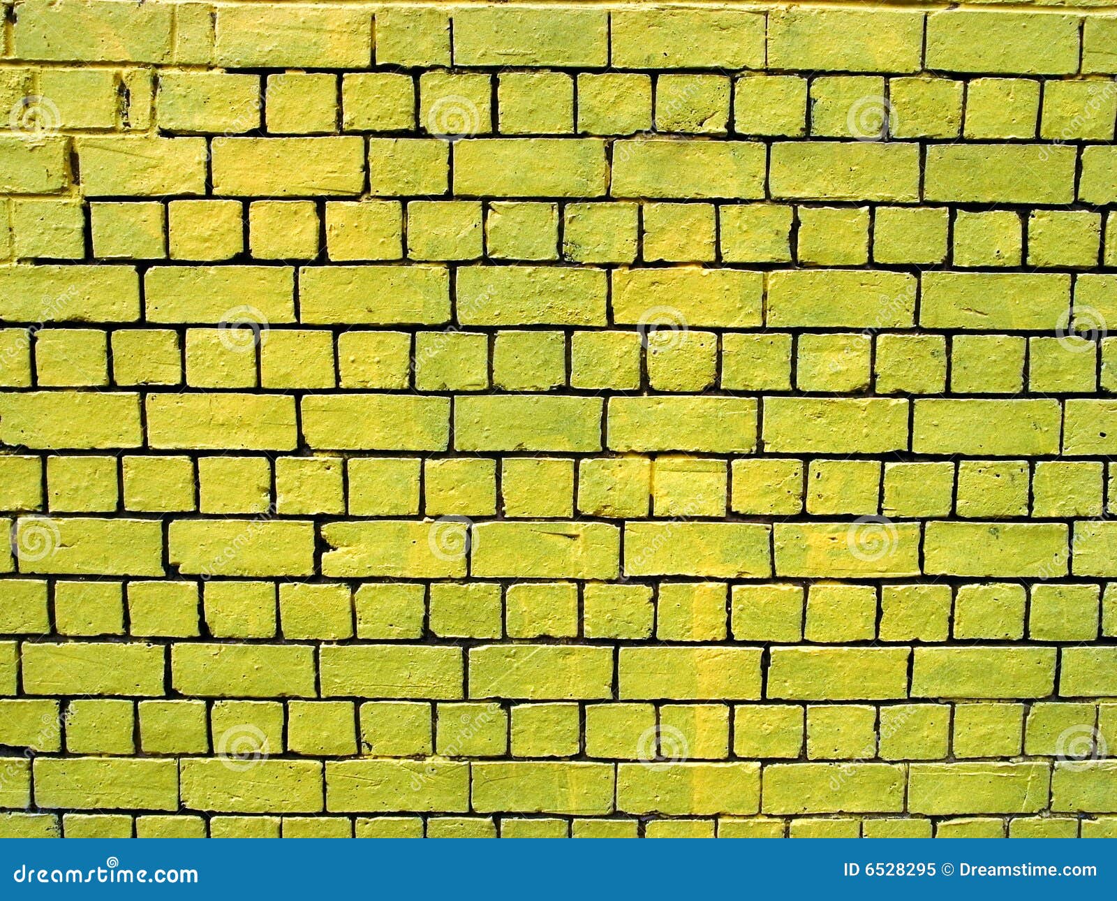 Yellow brick wall stock image. Image of architecture, building - 6528295
